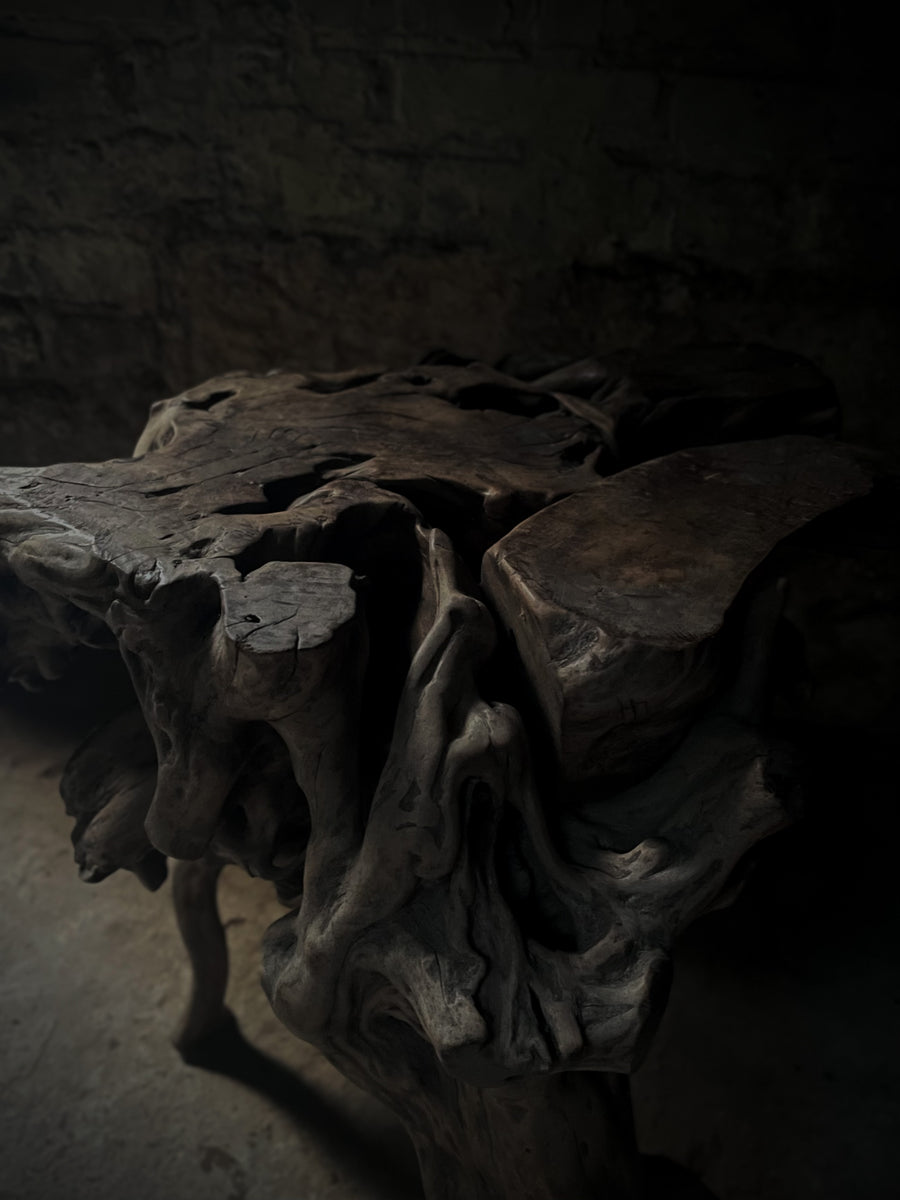 CUSTOM ANTIQUE ROOT SIDE TABLE – H O U S E of H U S E T H